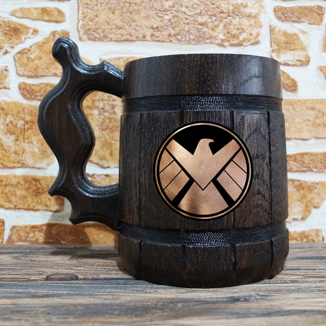 S.H.I.E.L.D. Beer Mug Marvel Comics Fan Stein Wedding Gift - Etsy