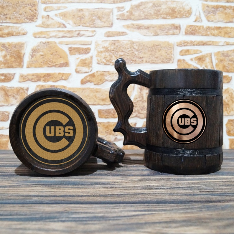 Chicago Cubs Beer Mug Sport Beer Stein Baseball Team Logo | Etsy