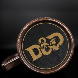 Dungeons & Dragons Beer Stein, Dnd Beer Mug, Personalized Dnd Wooden ...