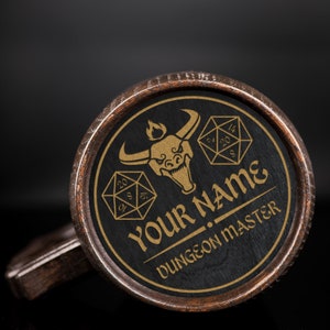 Personalized Dungeons & Dragons Engraved Beer Mug, Dungeon Master Beer ...