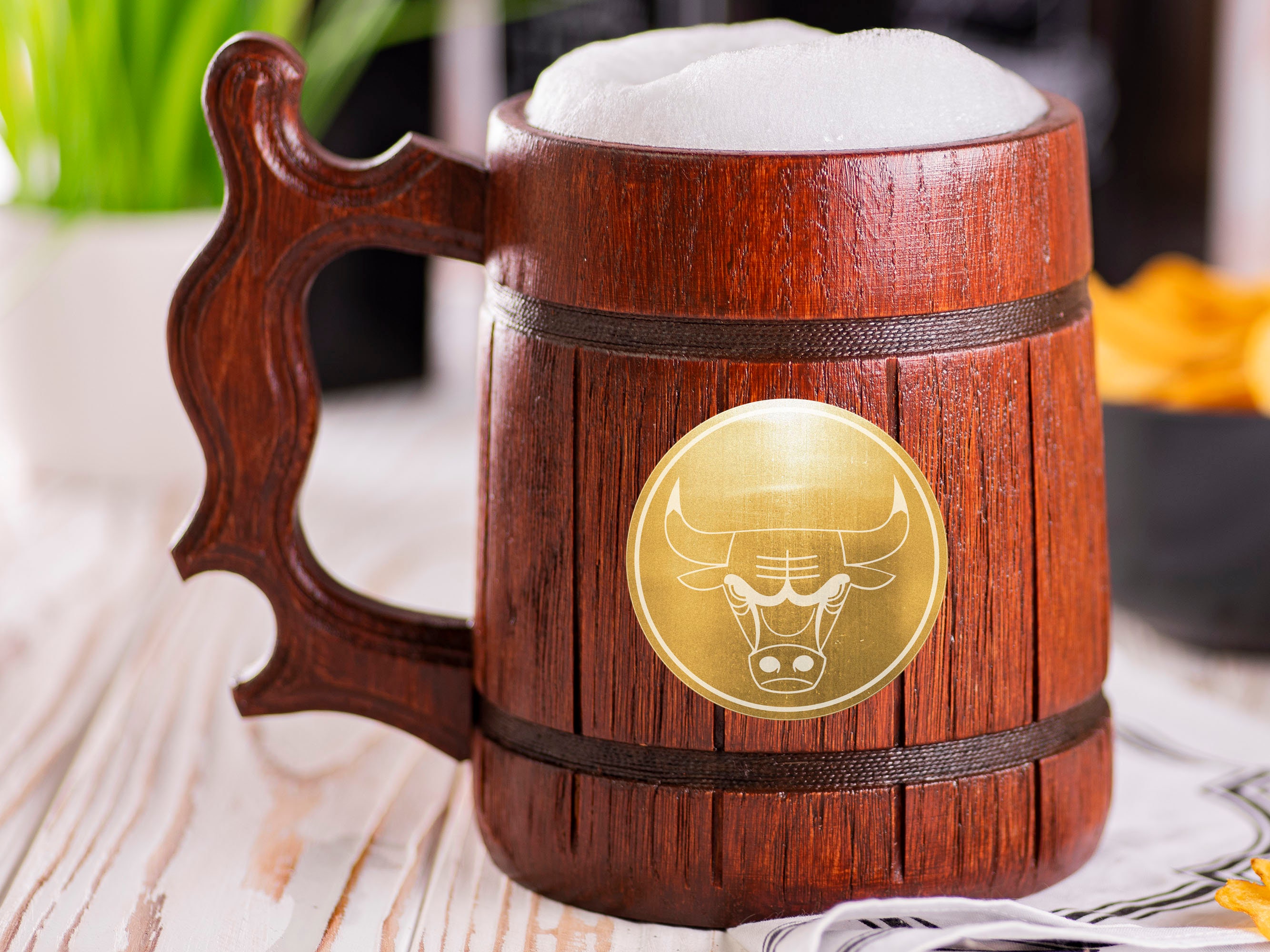 Chicago Bulls Mug Sport Beer Stein Wedding Beer Gift | Etsy