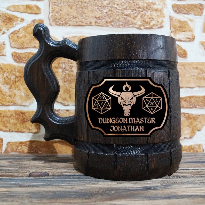 Personalized Dungeons & Dragons Engraved Beer Mug Dungeon - Etsy
