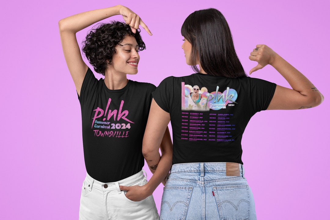 Pink Concert T-shirt - Summer Carnival 2024 Australia - Pink in the ...