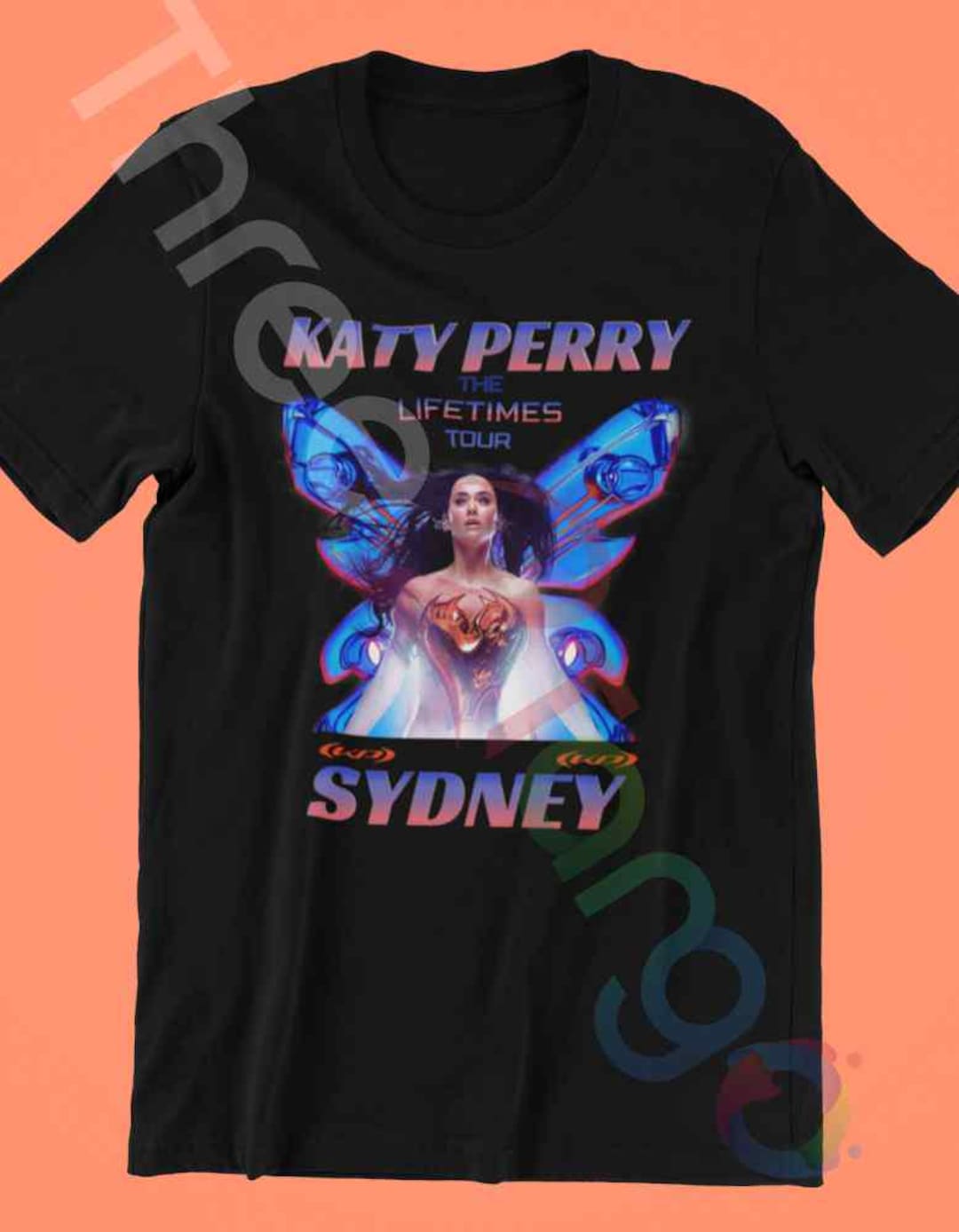 Katy Perry the Lifetimes Tour Butterfly Tee – Customize With Your City ...