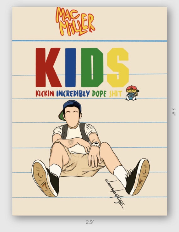 Mac Miller KIDS Sticker | Etsy