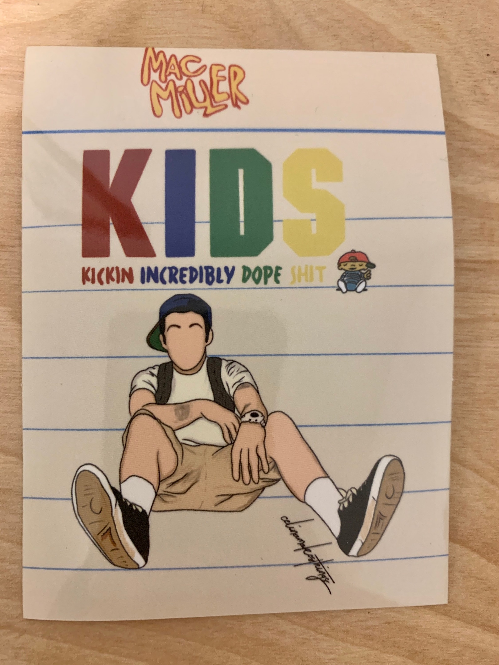 Mac Miller KIDS Sticker | Etsy