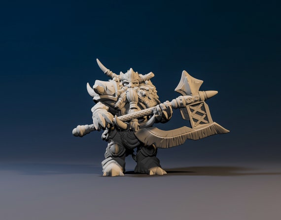 Dwarf Commander Multiple Poses D&D Wargaming Miniatures | Etsy