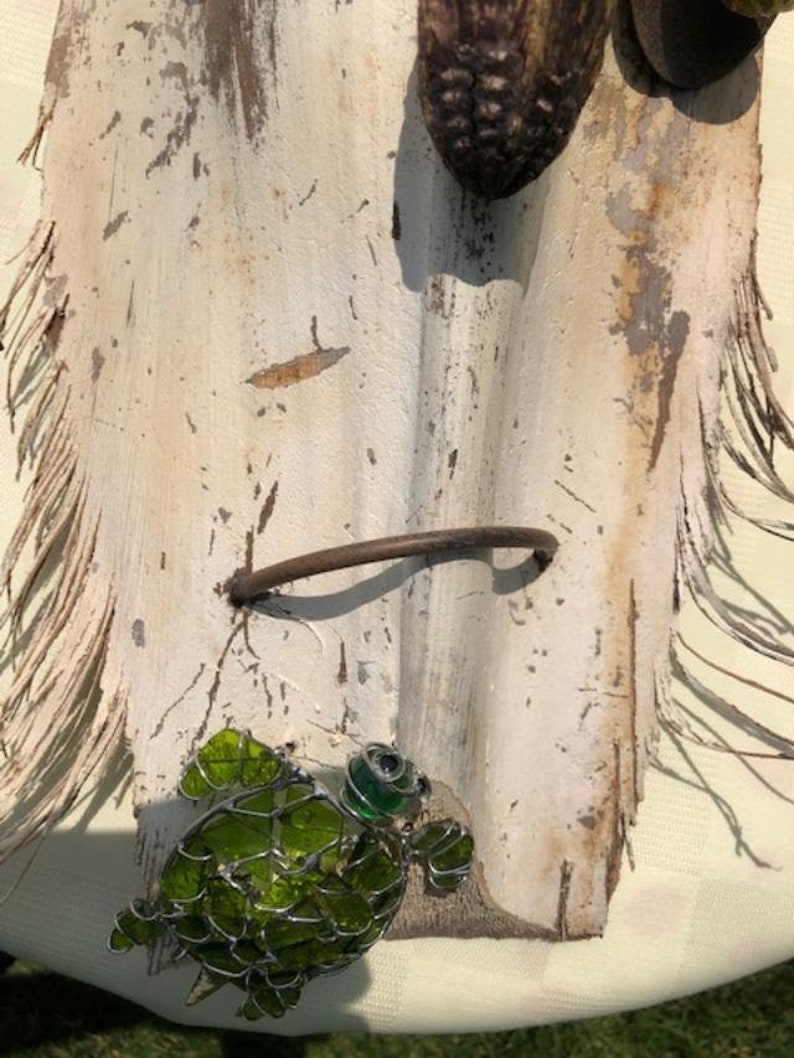 Palm Frond Bark Art - Etsy