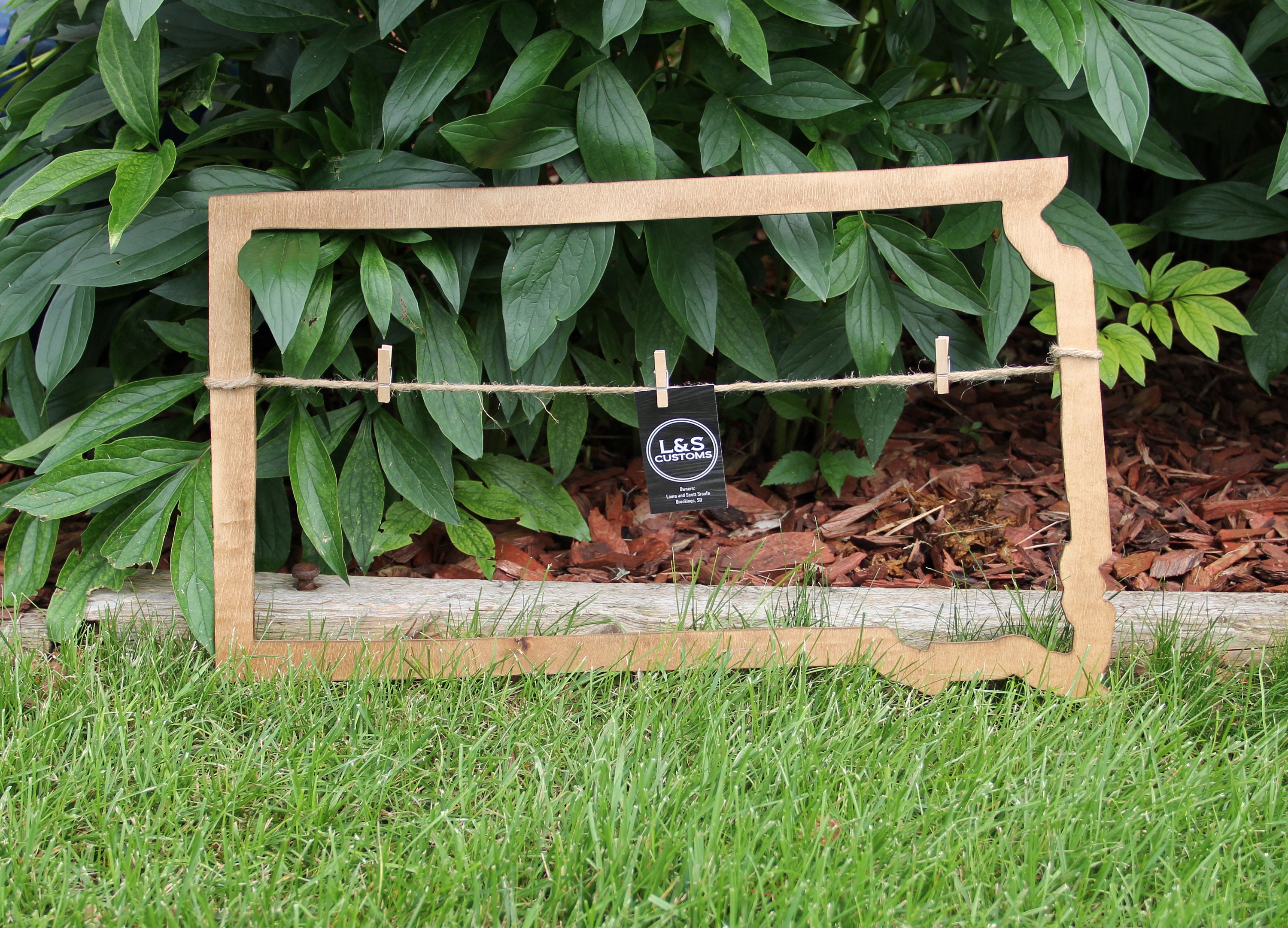 State Outline Picture Frame - Etsy