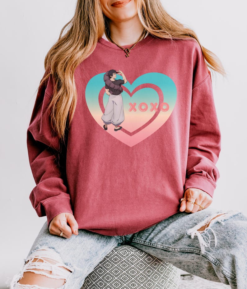 Jujutsu Kaisen Toji Fushiguro Valentines Crewneck Sweatshirt, Anime ...