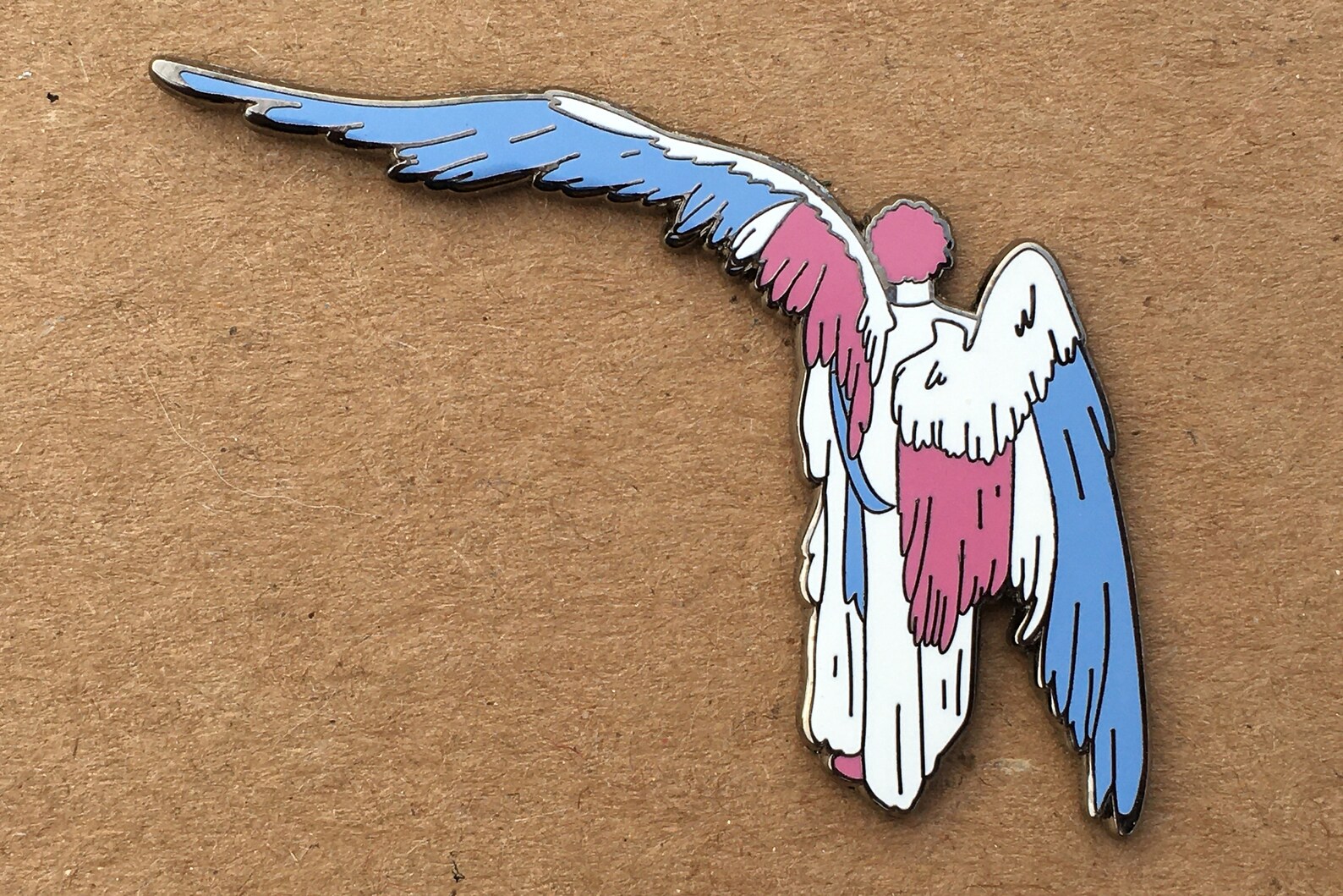Transgender Pride Angel Enamel Pin - Etsy
