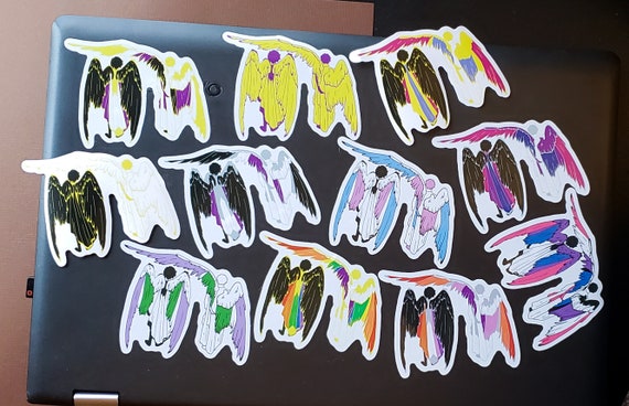Angel Stickers - Etsy