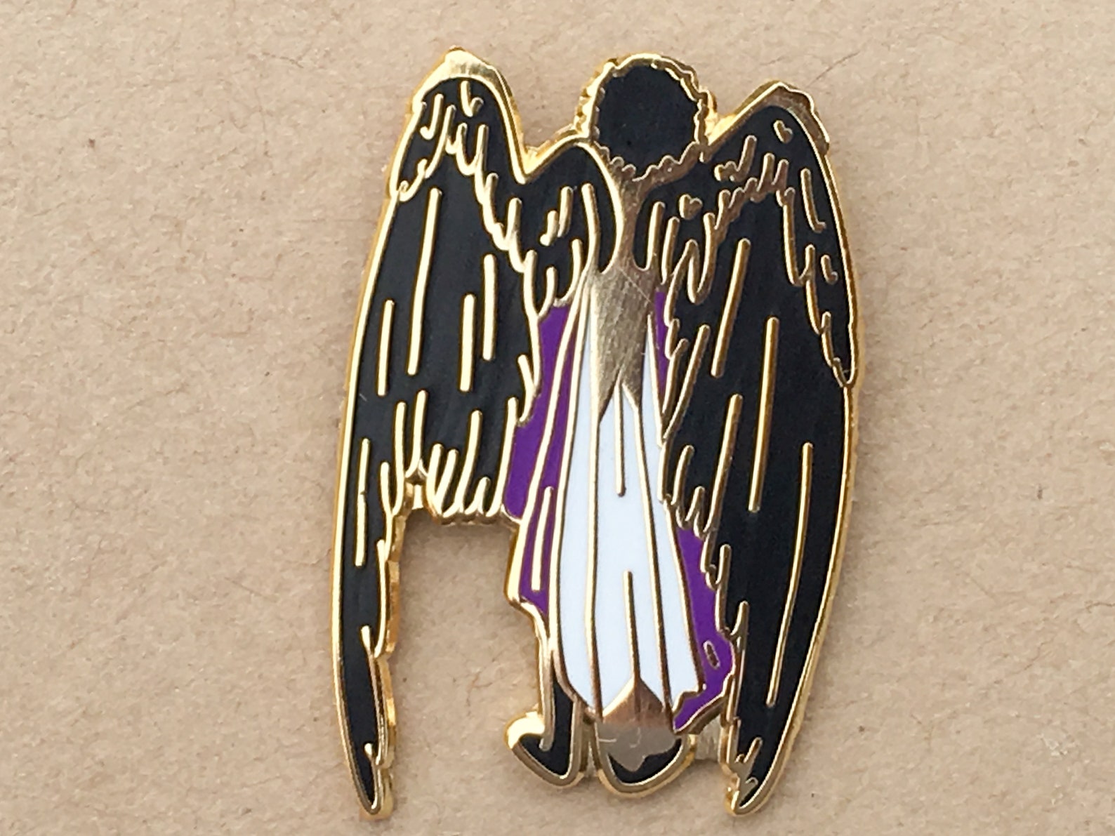 Nonbinary Angel Enamel Pin - Etsy