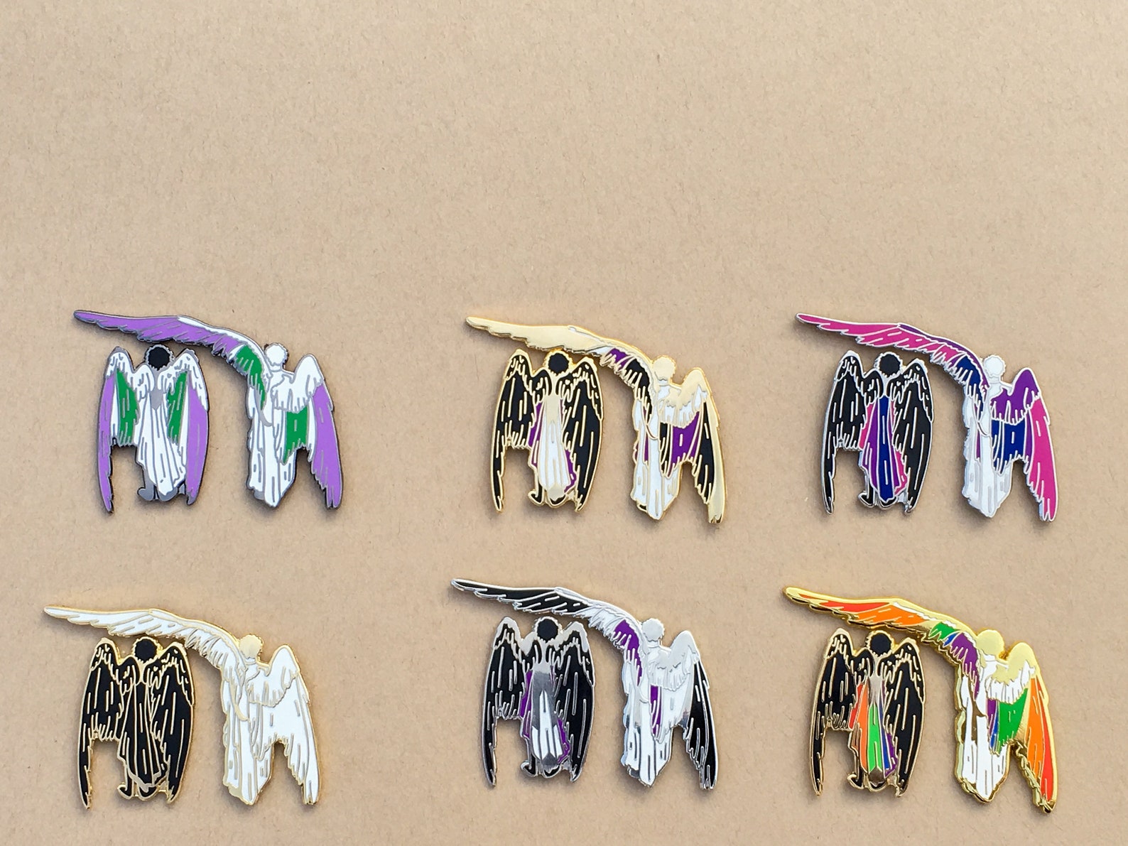 Mix and Match Angels Enamel Pins b Grade - Etsy