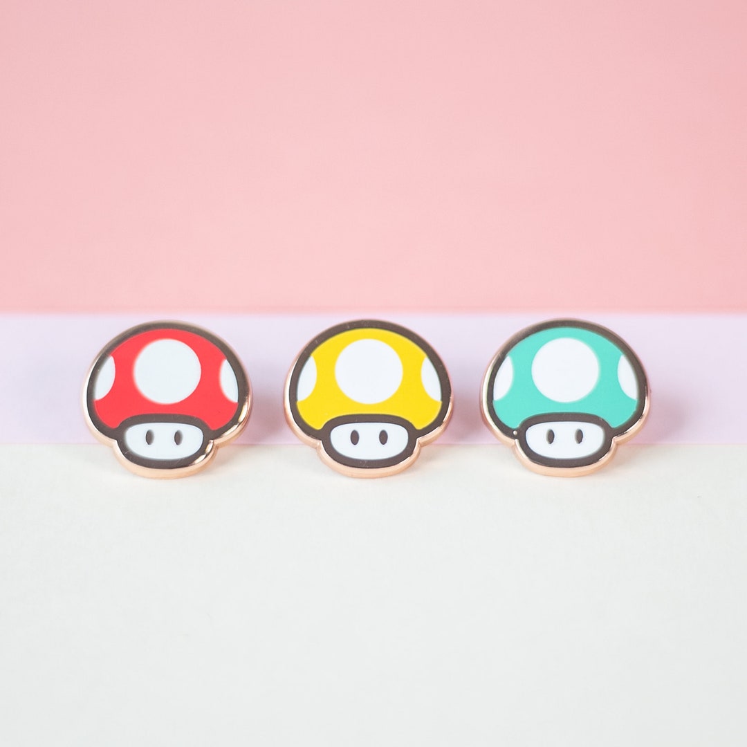 Super Mario Fandom Pins: Mini Design Kinopio/toad Hard Enamel Pin - Etsy UK