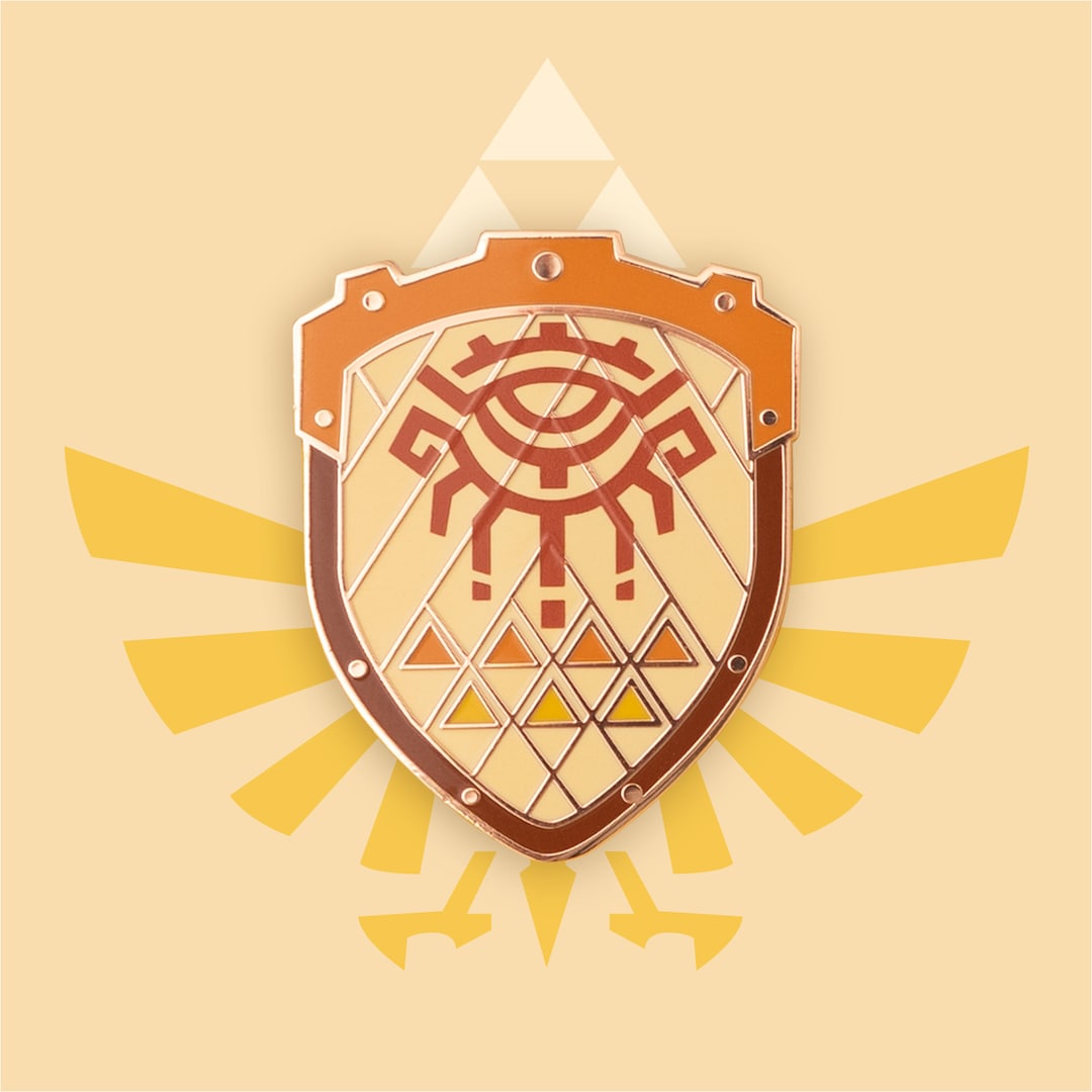 The Legend of Zelda Emblem: Wooden Shield Pins - Etsy