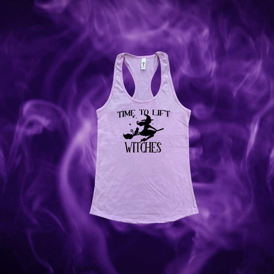 Halloween Workout Tank Witch Tank Top Powerlifting Tank - Etsy