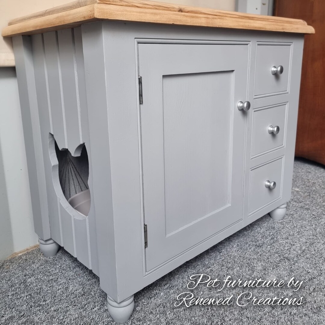 Cat Litter Tray. Kitten Toilet. Cat Litter Cupboard. Cat Bed Furniture ...