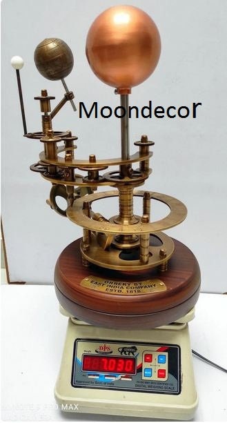 Solar & Lunar Eclipse Orrery Antique Brass Outer Space Science Lab ...