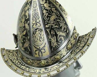 Medieval Spanish Morion Helmet - Etsy