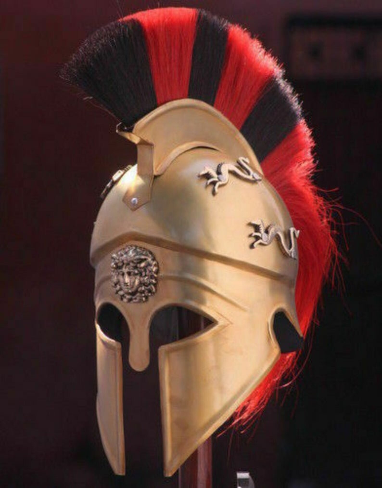Halloween Costume Royal Greek Corinthian Armour Helmet Knight Spartan ...