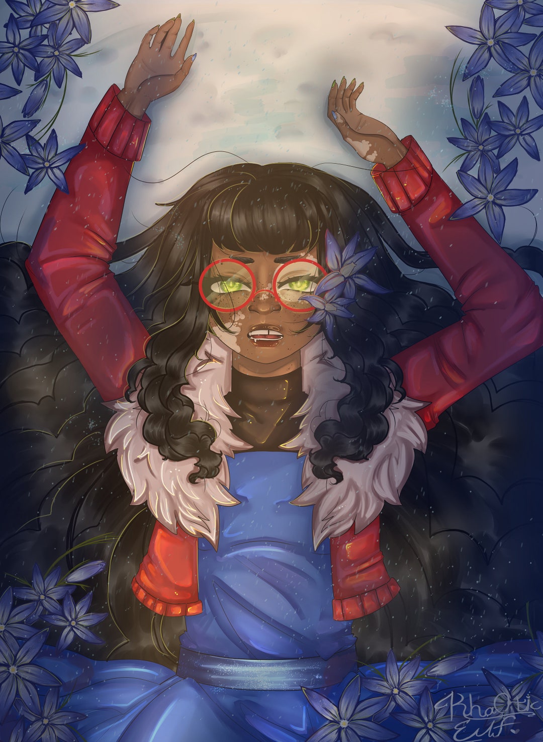 Homestuck Jade Harley Snow Print | 8.5 X 11 | - Etsy