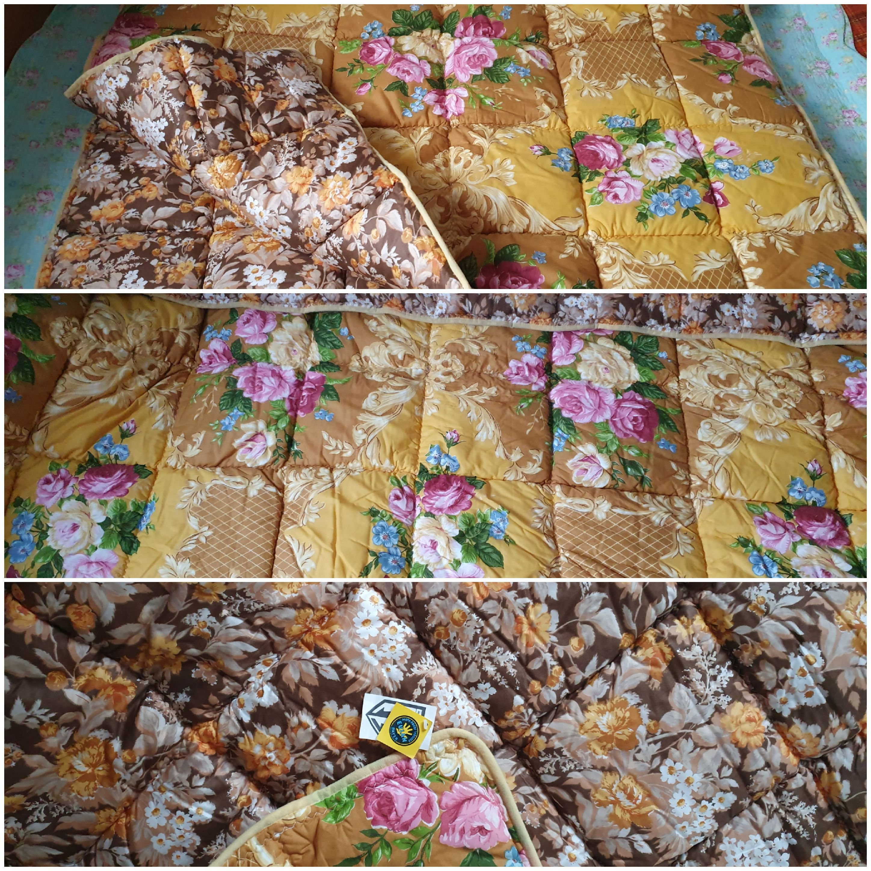 Vintage 60s/70s Wool Quilt Certificate Cotton Rose Quilt - Etsy