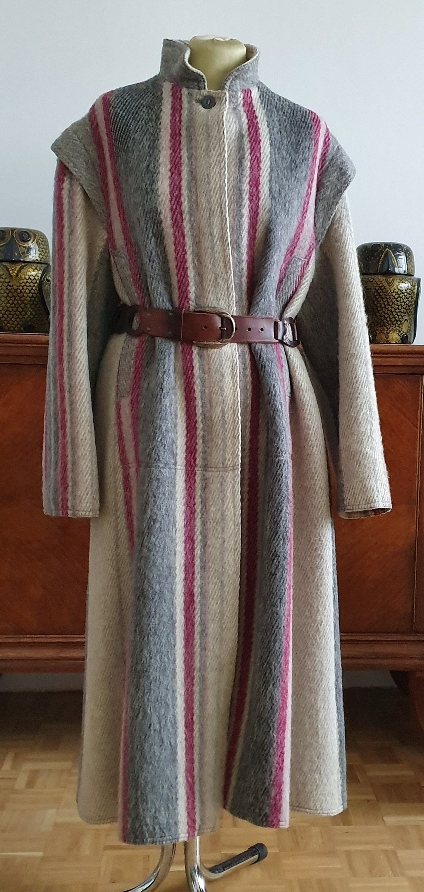 RARE! Vintage Norwegian Long Coat, Anne Jo, Berger Pledd, 100% Wool ...