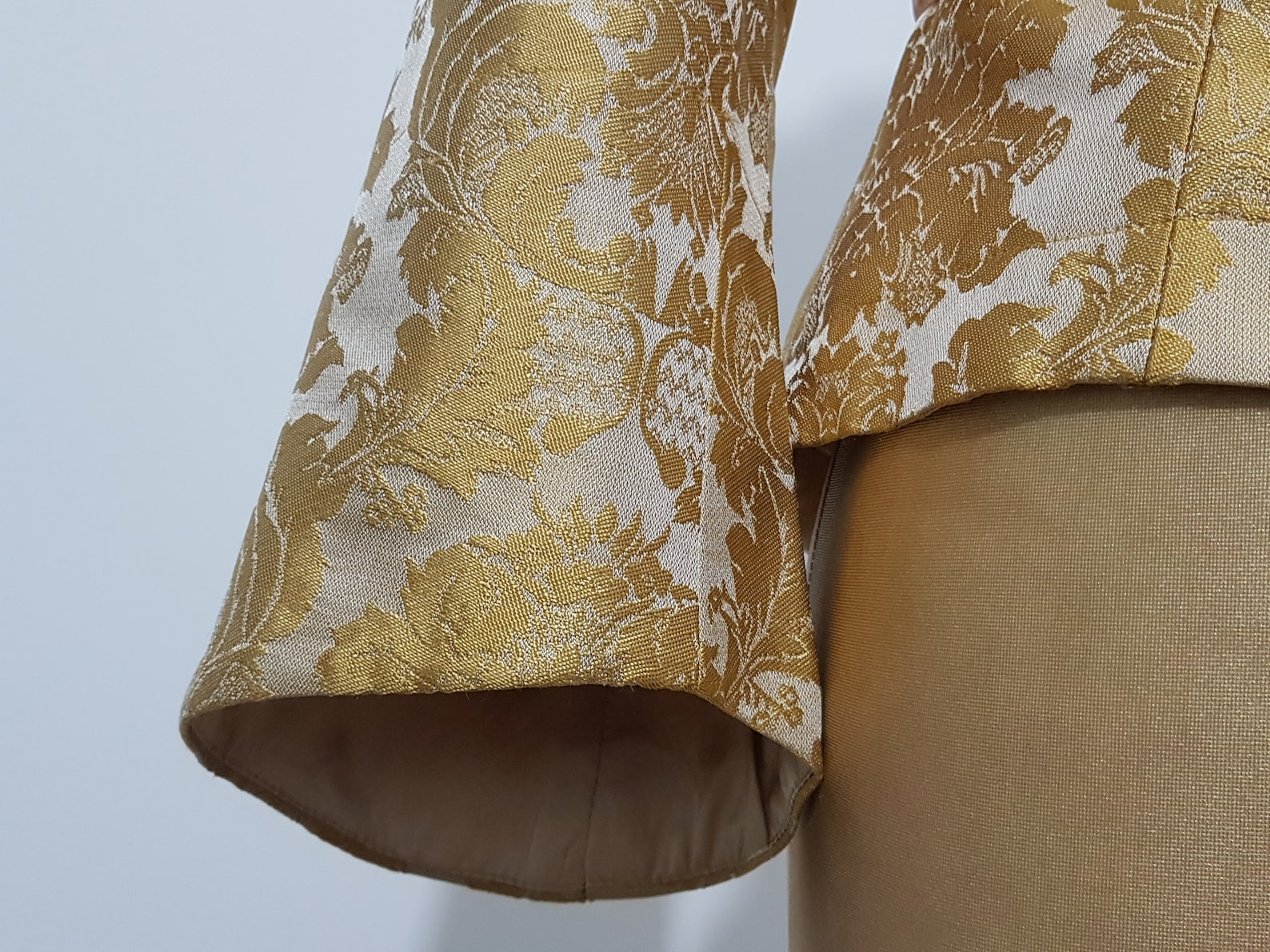 Vintage Victorian jacket gold brocade jacquard silk baroque | Etsy