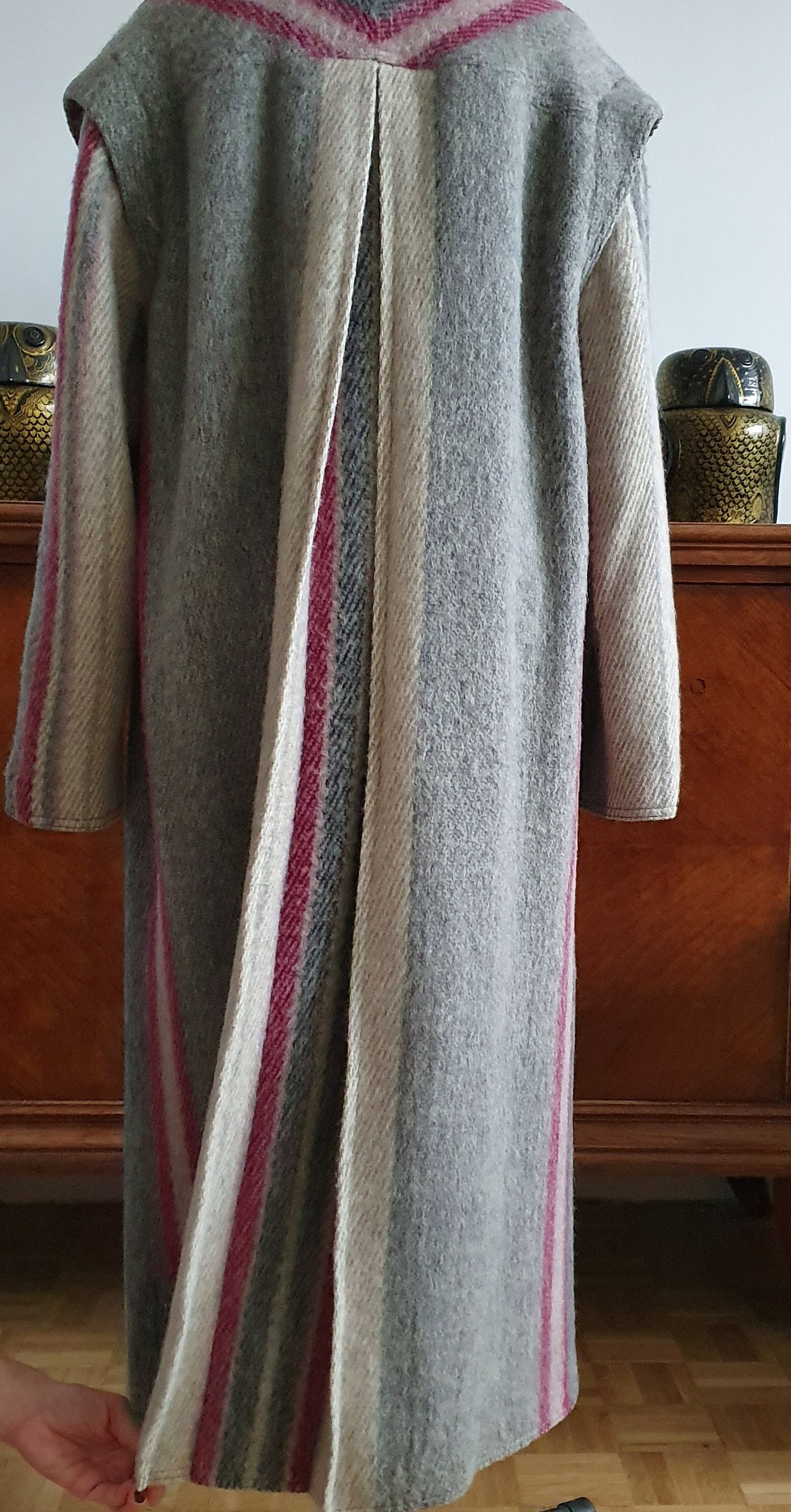 RARE! Vintage Norwegian Long Coat, Anne Jo, Berger Pledd, 100% Wool ...