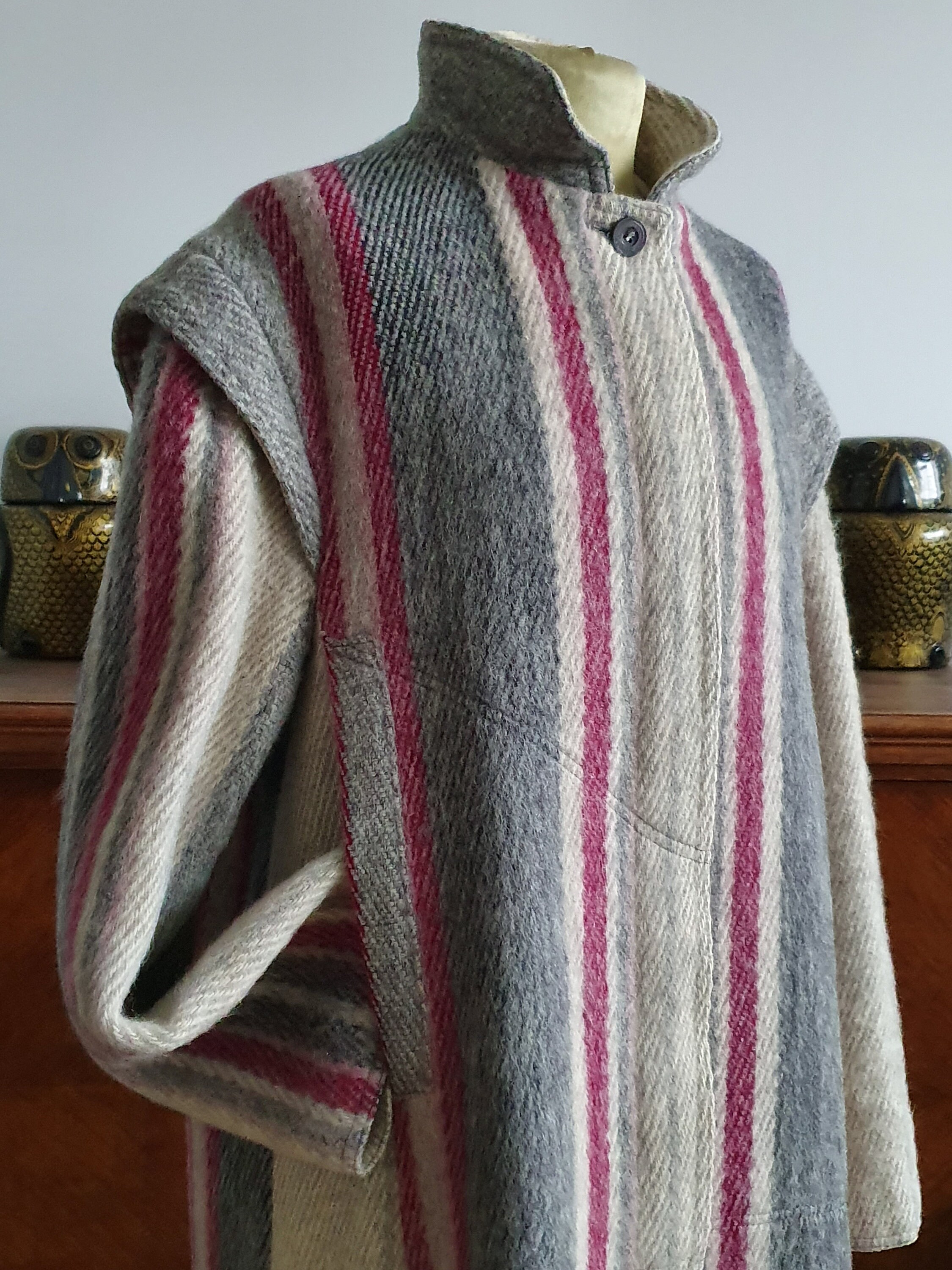 RARE! Vintage Norwegian Long Coat, Anne Jo, Berger Pledd, 100% Wool ...