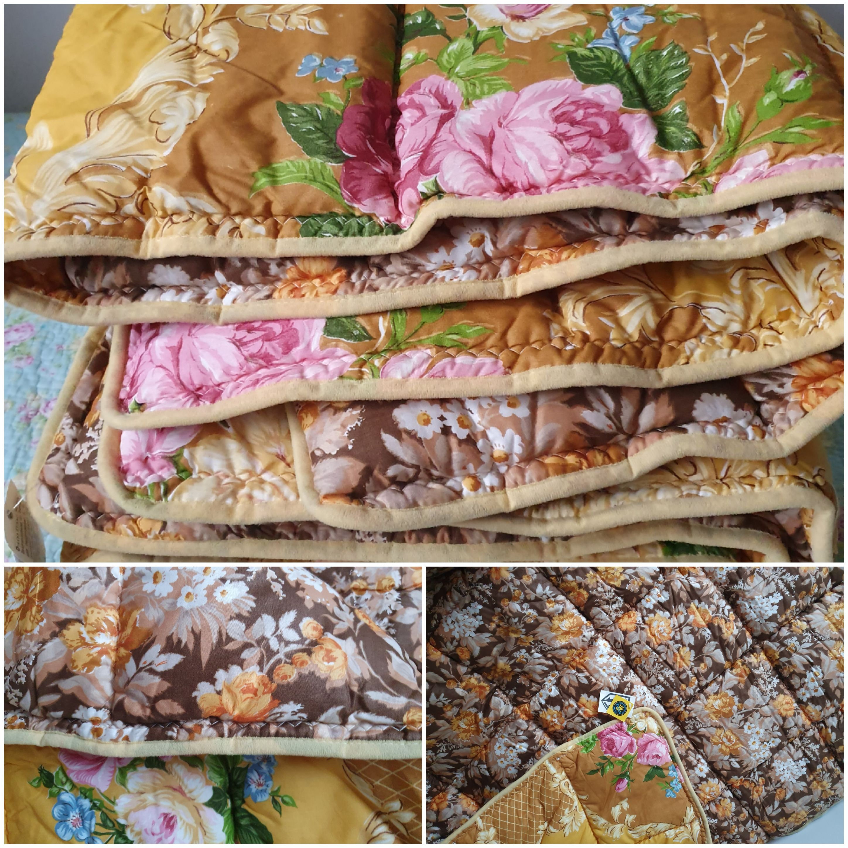 Vintage 60s/70s Wool Quilt Certificate Cotton Rose Quilt - Etsy