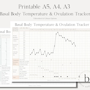 Printable Basal Body Temperature & Ovulation / Fertility / Pregnancy ...