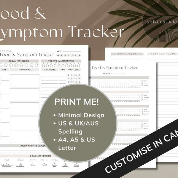 Symptom Tracker - Etsy