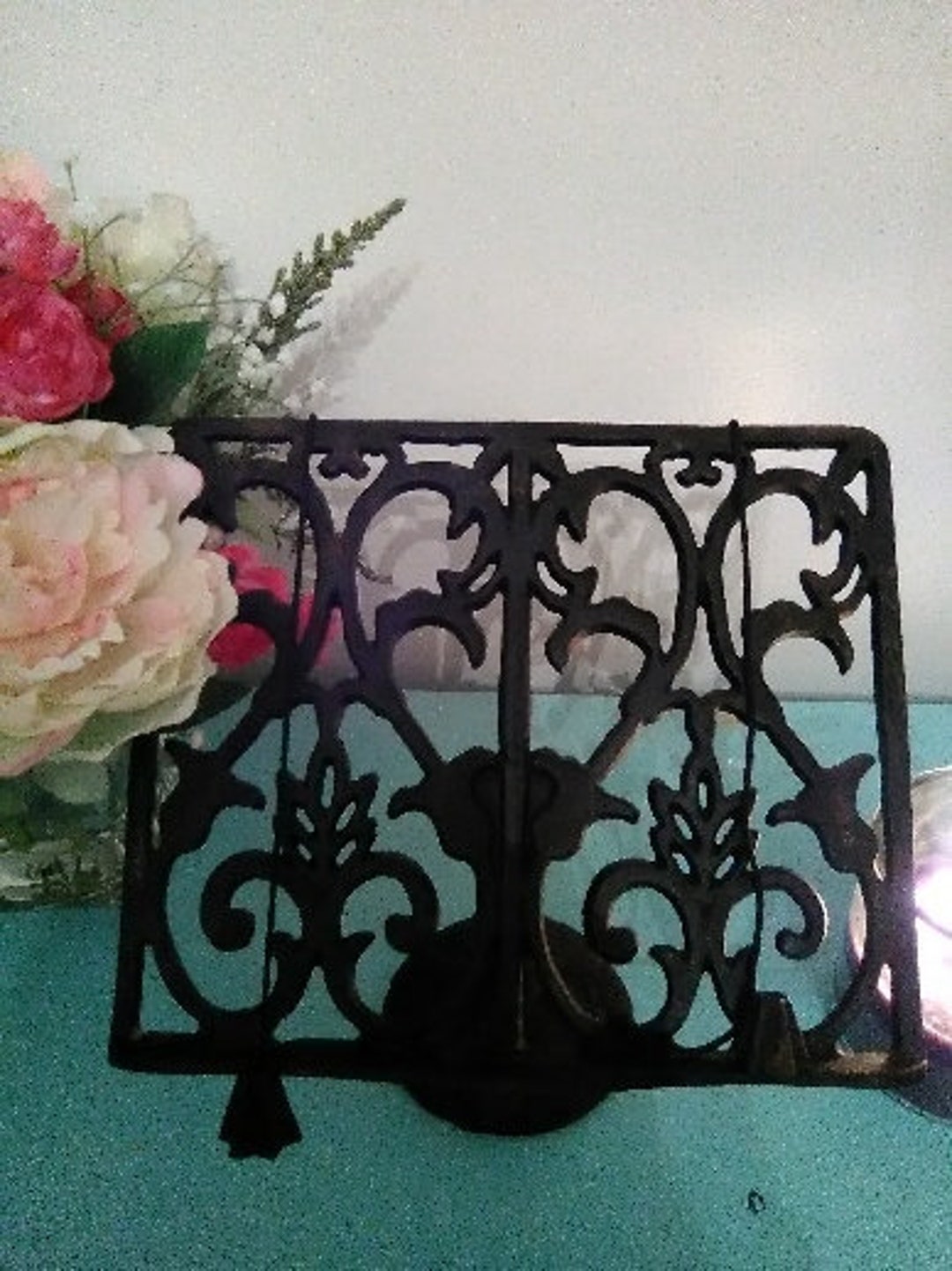 GORGEOUS METAL BOOK Holder Weighed Strands for Pinning Pages. Sheet ...