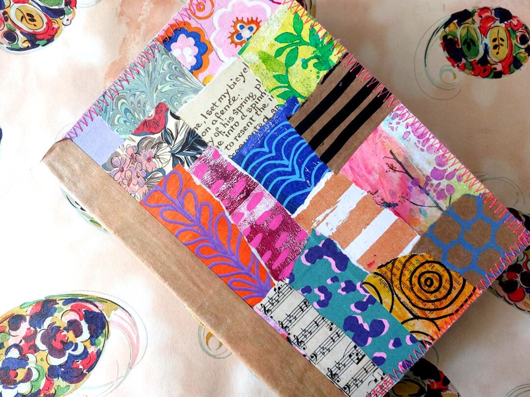 Junky Junk Journal. Handmade Fun Journal. 100 Pages. Bright Journal. - Etsy