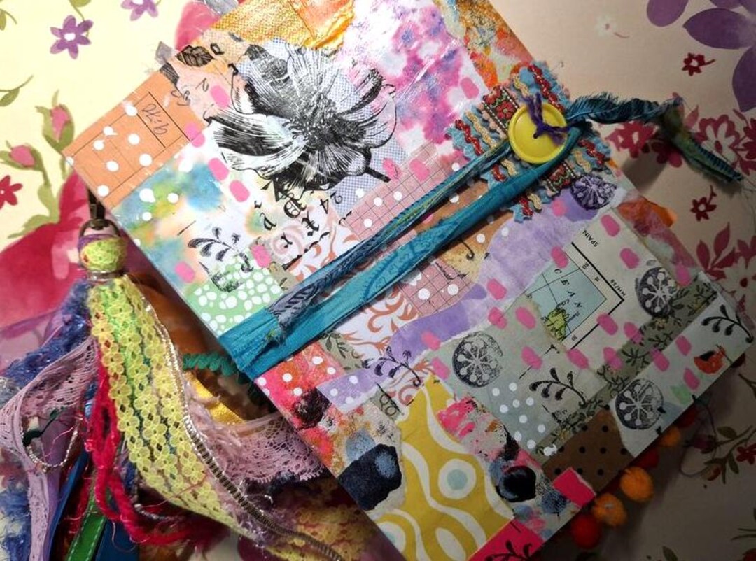 SOLD / RESERVED for Susan. Chunky Large Junk Journal. Handmade Junk ...