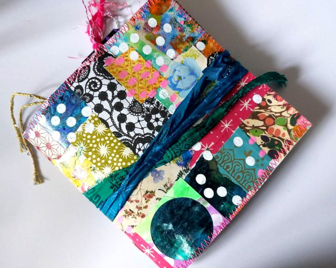Square Wrap Around Art / Junk Journal. 96 Pages. - Etsy