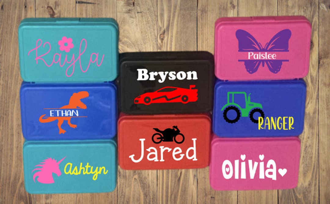Personalized Pencil Box, School Supply Pouch, School Supply Box, Back ...