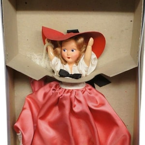 Rare Theta Chi Doll Spring Formal 1949 Silk Sun Dressed Girl Original ...