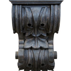 Restoration Hardware Spanish Revival Carved Wood Wall Corbel Sconce ...