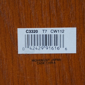 Bulova Gilmore 3320 Frank Lloyd Wright Modern Quartz Wall Mantel Clock ...