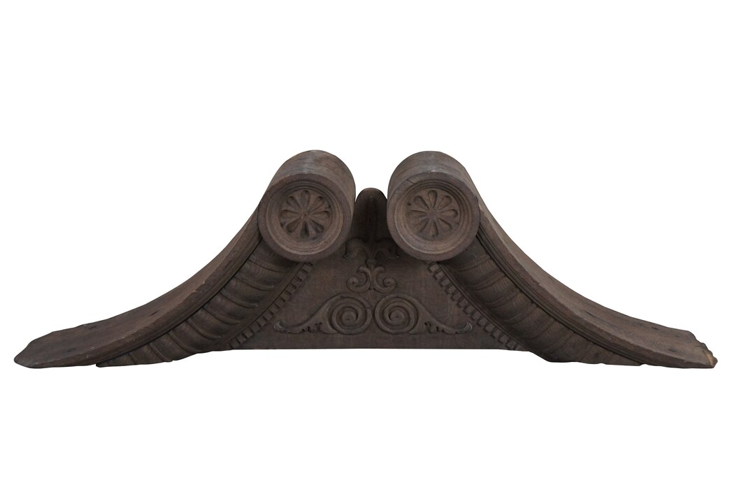 Antique Fireplace Mantel Topper Backsplash Crown Architectural Salvage ...