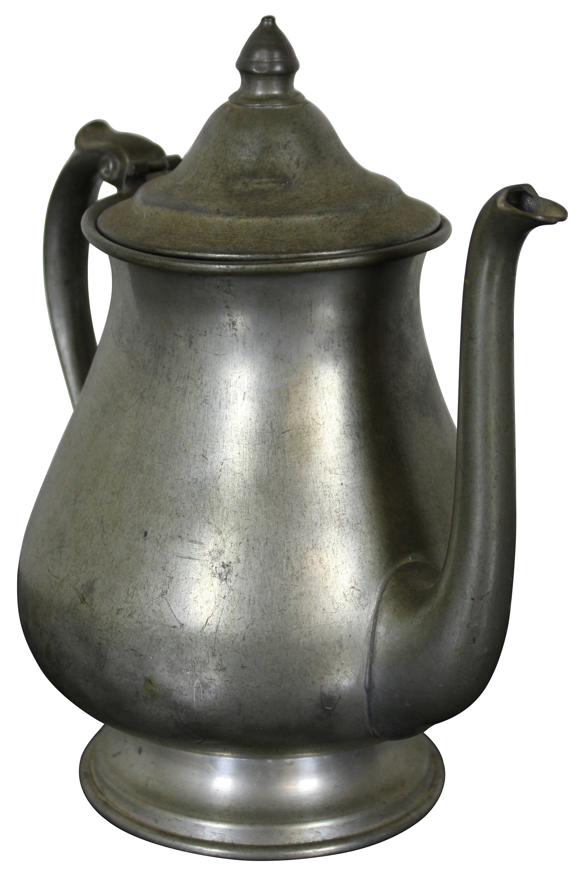Vintage Colonial Style Genuine Pewter Teapot Rustic Country - Etsy