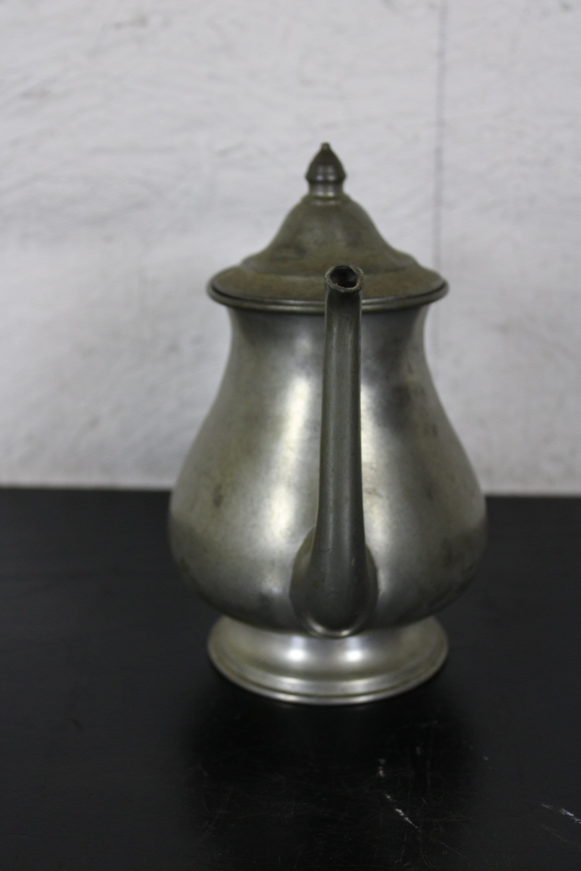 Vintage Colonial Style Genuine Pewter Teapot Rustic Country - Etsy