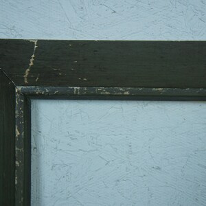 Vintage Olive Green Painted Wood Photo Picture Artwork Frame With Glass ...