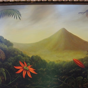 Monumental Neoclassical Wall Mirrors With Original Peter Edlund Oil ...