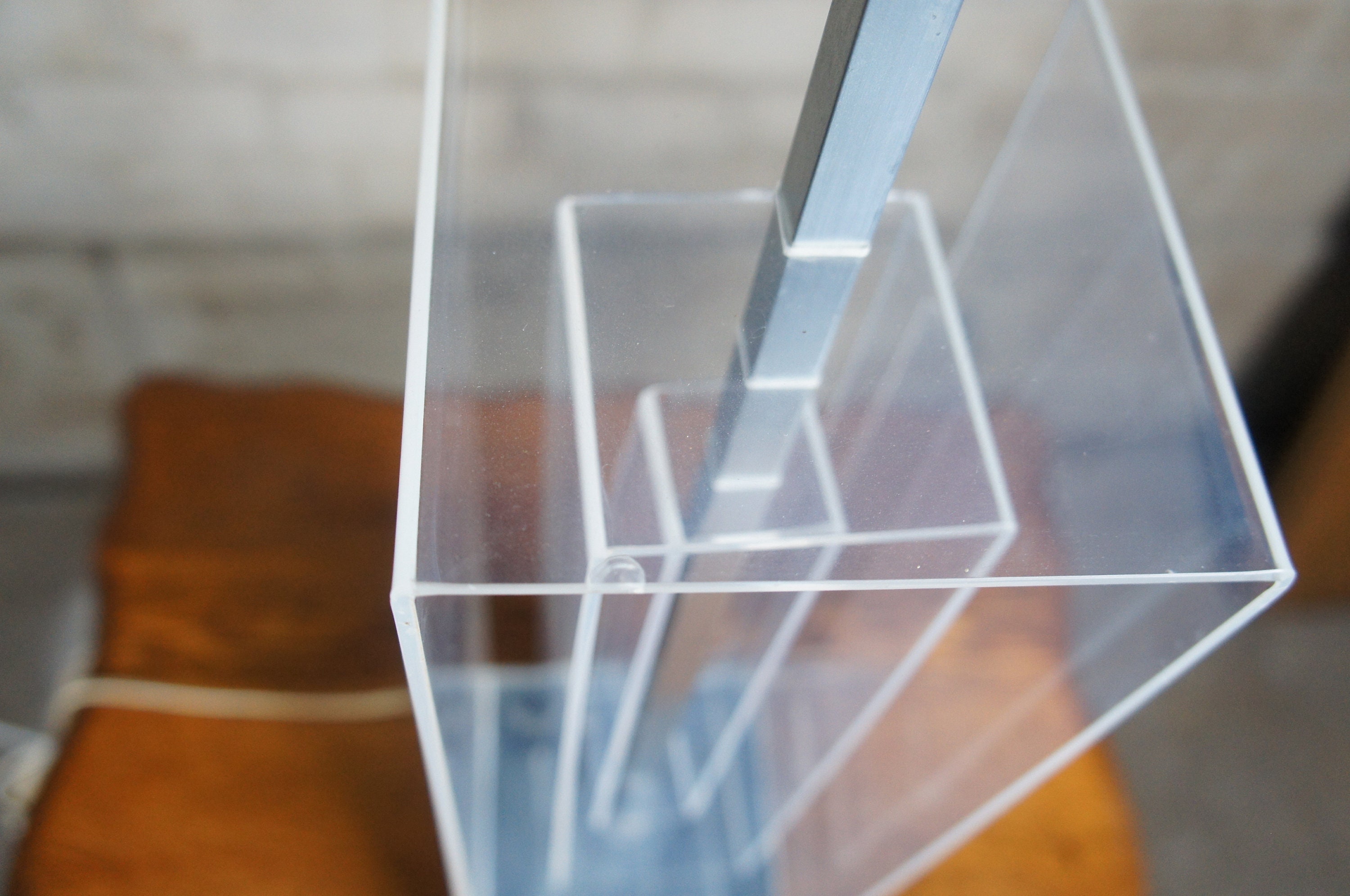 Mid Century Modern Stacked Lucite Recantle Lamp Geometric - Etsy