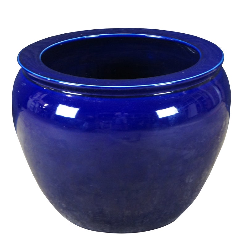 Cobalt Blue Planter - Etsy