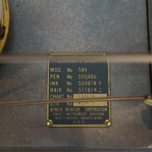 Bendix Aviation Friez Instruments Model 594 Hygro Thermograph Air ...